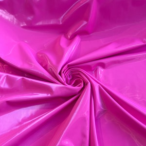 Barby Pink | Latex Shiny Vinyl 4 Way Stretch | Milliskin Vinyl Spandex ...