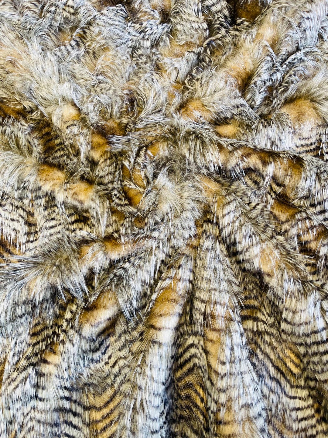 Champagne Brown Feather Shaggy Faux Fur Fabric: 60" Wide, 2.5" Pile - Etsy