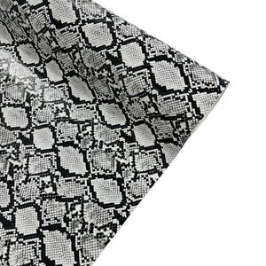 White/black Snake Skin Embossed Vinyl - Python Snake Upholstery ...