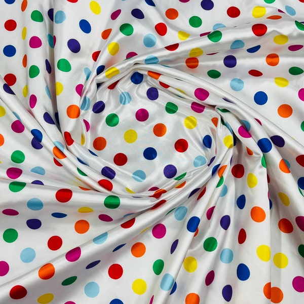 Multi Color Polka Dot Fabric - Etsy