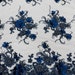 Navy Blue 3D Floral Beaded Embroidery Lace Fabric - Etsy