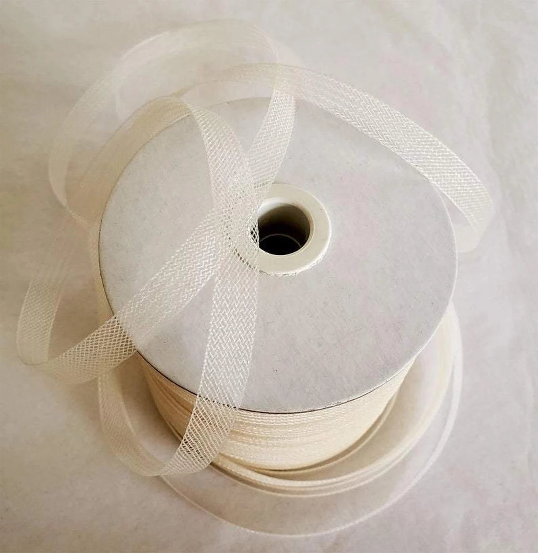 1/2 Inch Crinoline Horsehair Braid: Wedding Dress Trim - Black, White ...