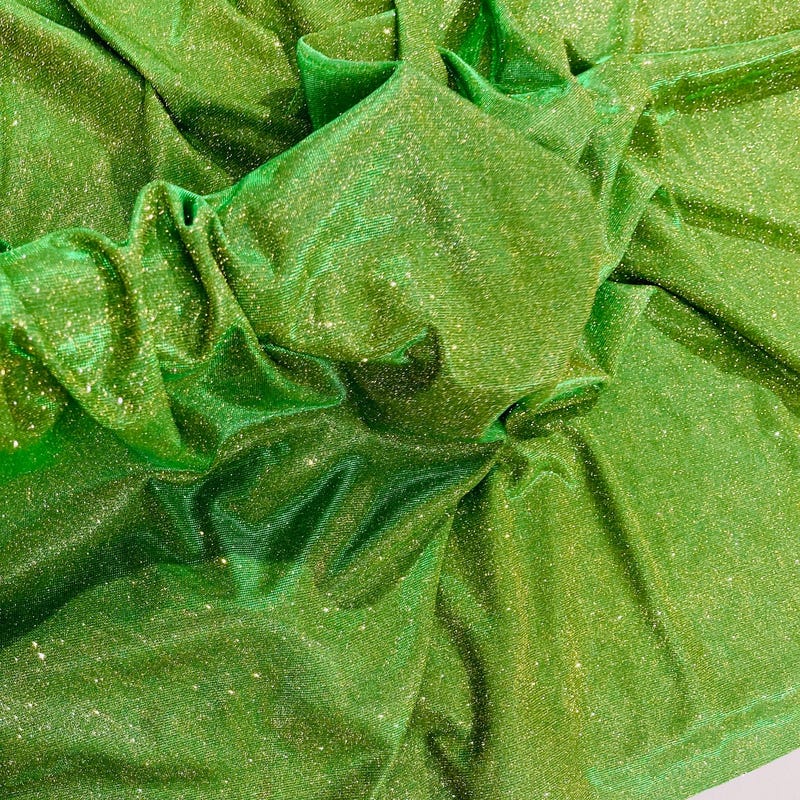 Lime Metallic Spandex - Etsy UK