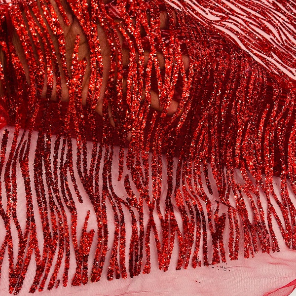 Red Lace Fabric - Etsy