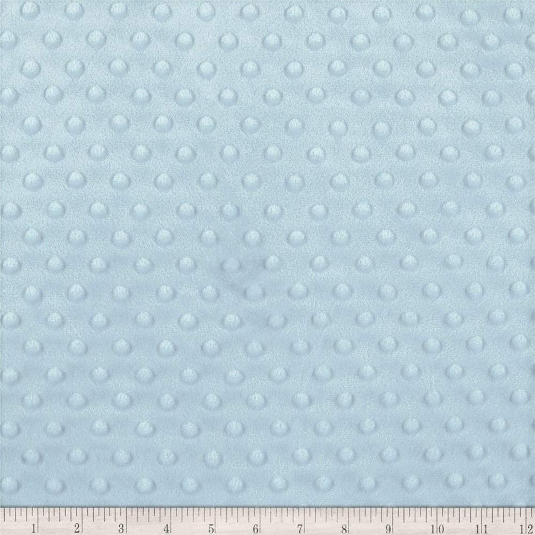 Light Blue Minky Dimple Dot Cuddle Fabric: 58/59" Wide Polyester - Etsy