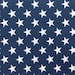 Mia's Fabrics Inc, Navy Stars Print Poly Cotton 60 Inch Fabric by the ...