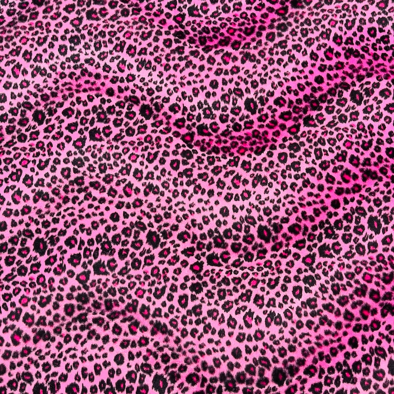 Pink Cheetah Print Fabric - Etsy