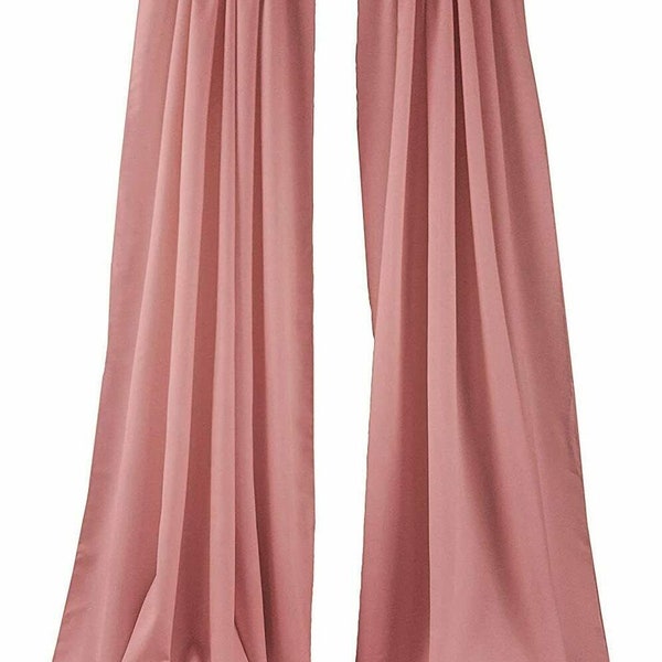 Dusty Rose Curtains - Etsy