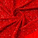 Red Sequin Velvet Fabric Red on Stretch Velvet by the Yard All Over 5mm ...