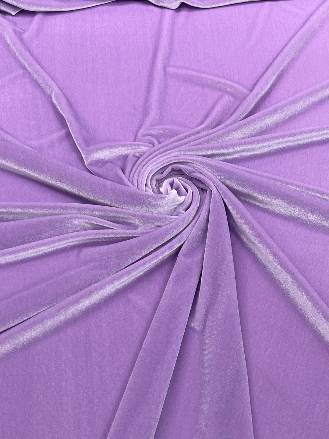 Lavender Stretch Velvet Fabric 60'' Wide, Sewing, Apparel, Costume ...