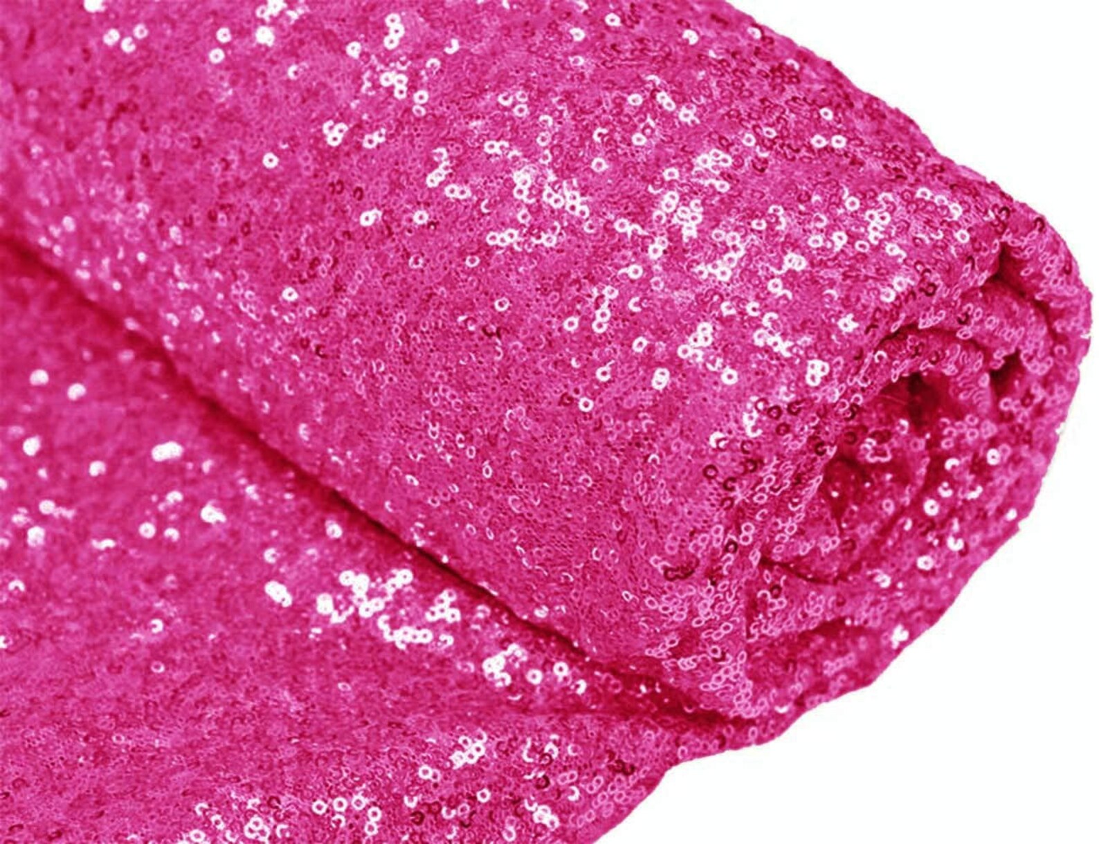 Fuchsia Sequin Fabric Mini Glitz Sequins by the Yard Sequin - Etsy