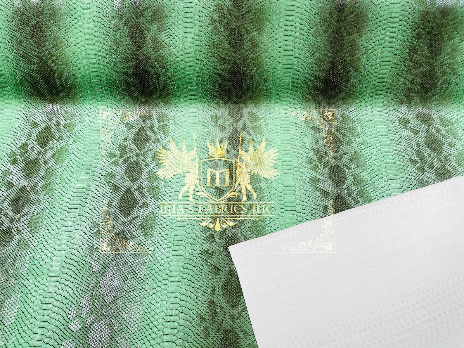 Green Faux Viper Snake Skin Vinyl-faux Leather-3d Scales-sold - Etsy