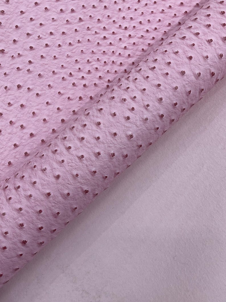 Pink Ostrich Embossed Vinyl Fabric: 54" Wide Faux Leather Upholstery - Etsy