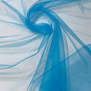 Illusion Mesh Fabric | Turquoise | 60" Wide, Sold by the Yard - Etsy