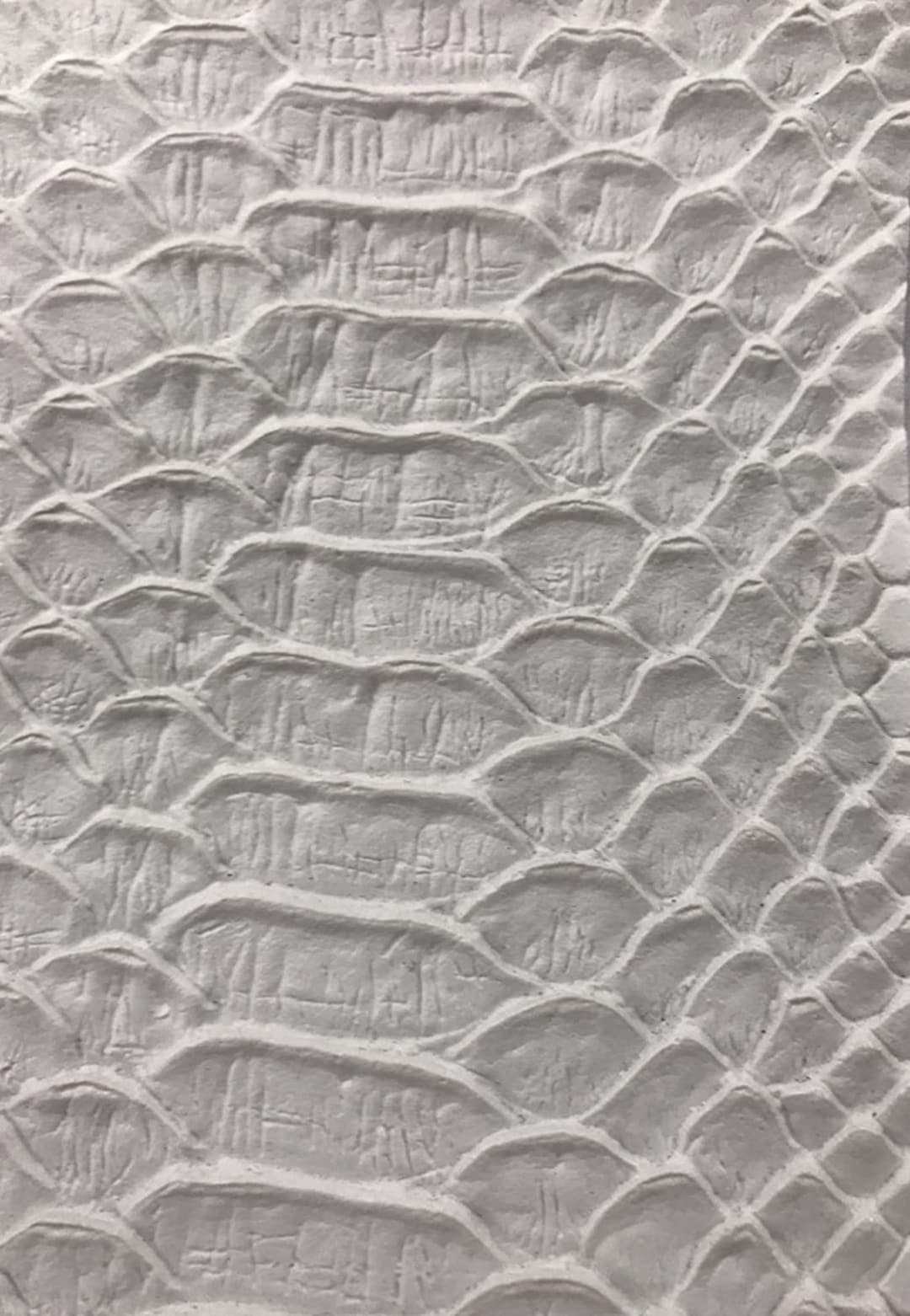 White Faux Viper Snake Skin Vinyl-faux Leather-3d Scales-sold Vinyl for ...