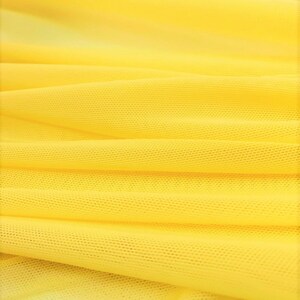 Yellow Power Mesh Fabric 60" Wide, Sold by the Yard ( Many Colors ...