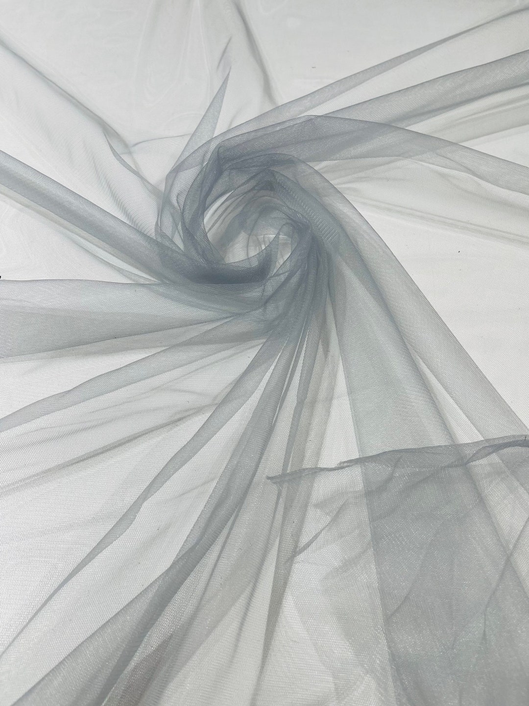 Illusion Mesh Fabric | Silver | 60" Wide, Sold by the Yard - Etsy