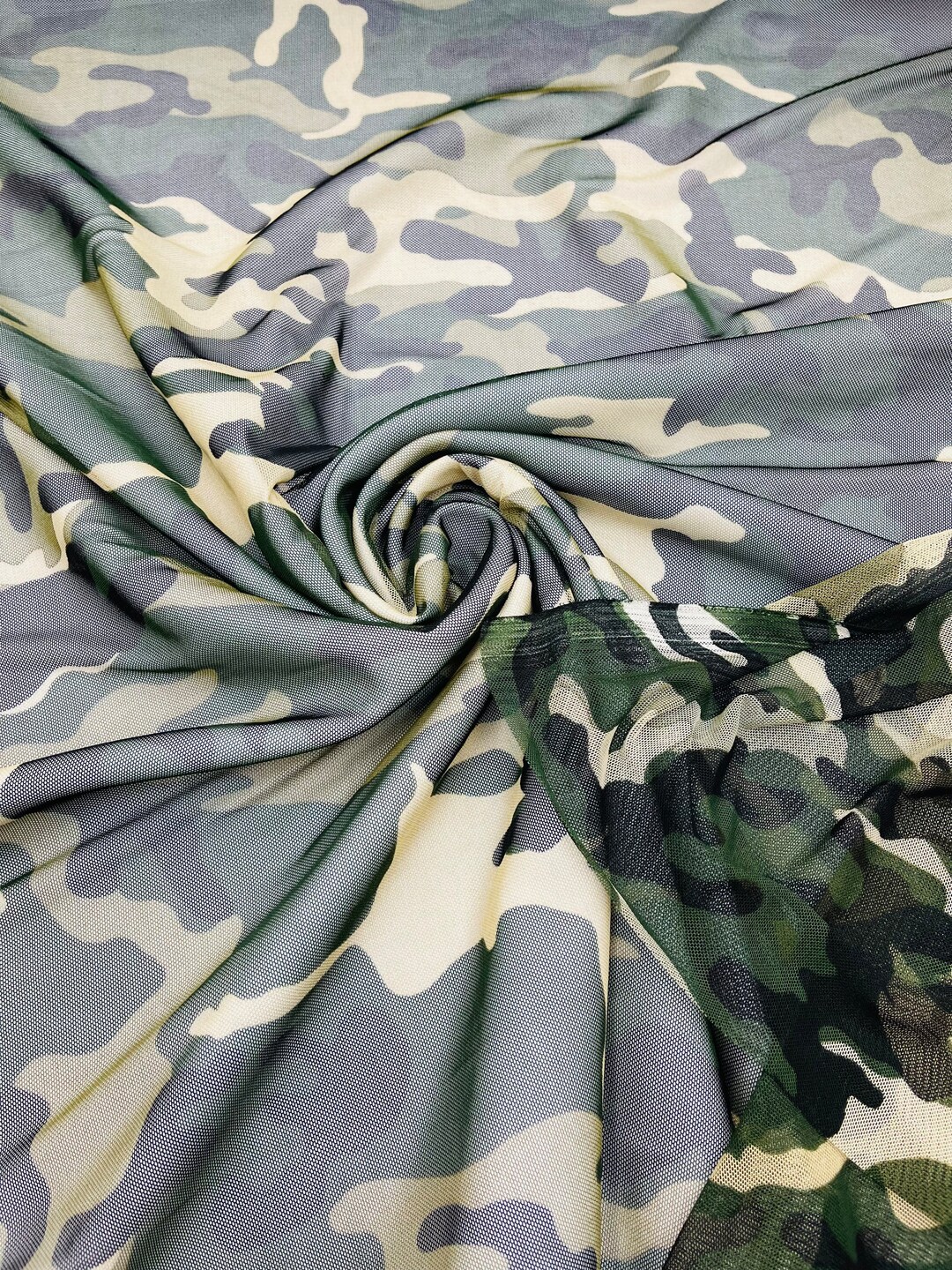 Camouflage Printed Power Mesh Fabric | Camouflage Design Print | 60 ...