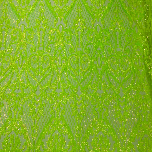 Green Lace Fabric - Etsy