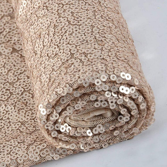 Gold Sequin Fabric Roll
