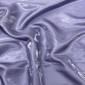 Periwinkle Liquid Crystal Satin Fabric: Ultra Glossy Bridal Satin by ...