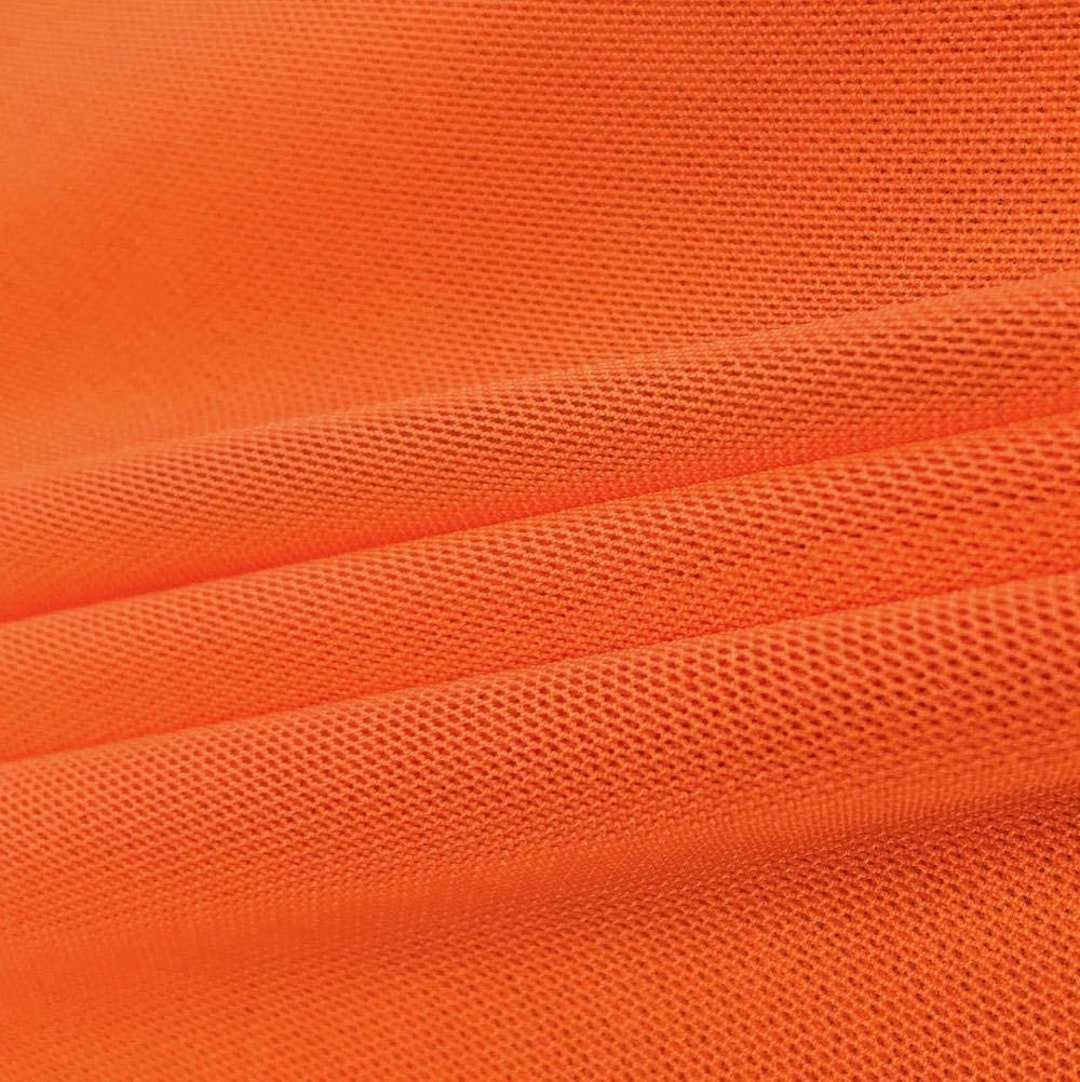 Orange Power Mesh Fabric 60" Wide, Sold by the Yard ( Many Colors ...