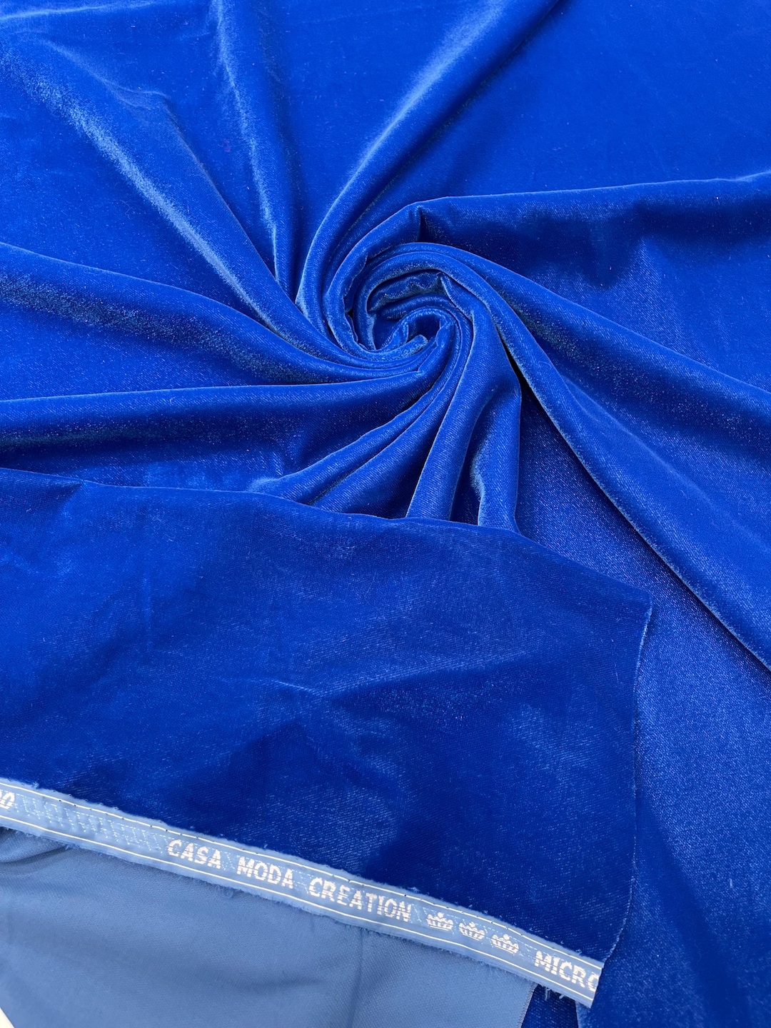 Royal Blue Micro Velvet by the Yard, Micro Velvet Fabric 54'' Wide ...