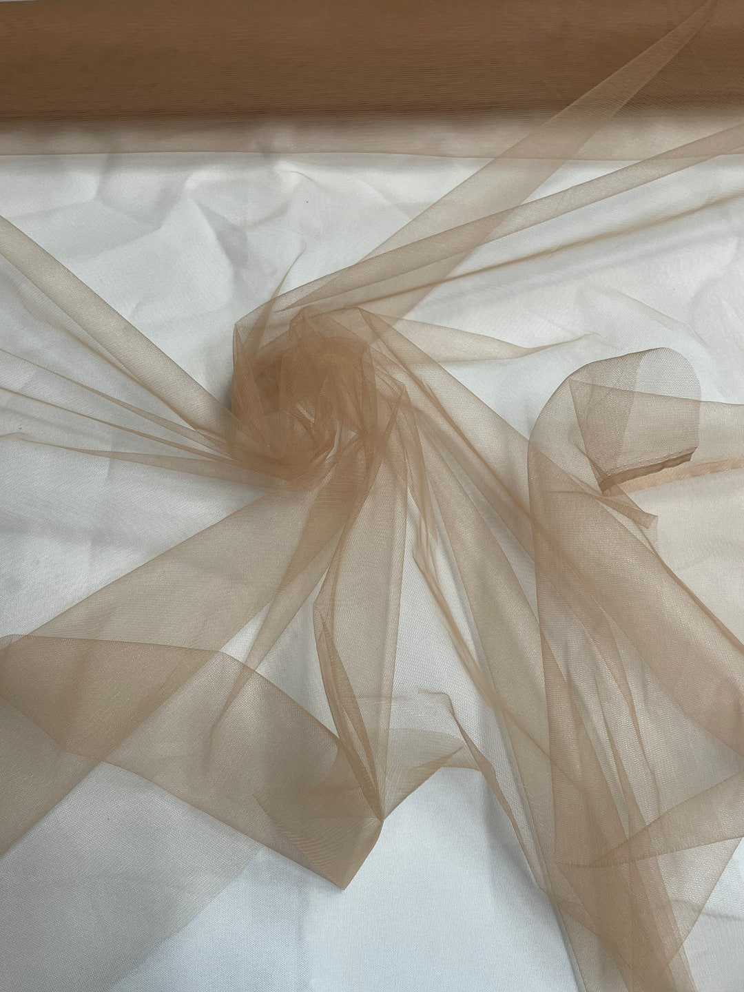Illusion Mesh Fabric | Dk Nude #1 60" Wide, Sold by the Yard - Etsy