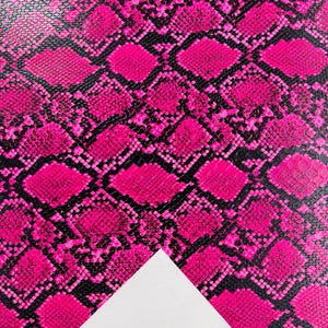 Hot Pink Snake Skin Embossed Vinyl: Python Faux Leather Upholstery ...