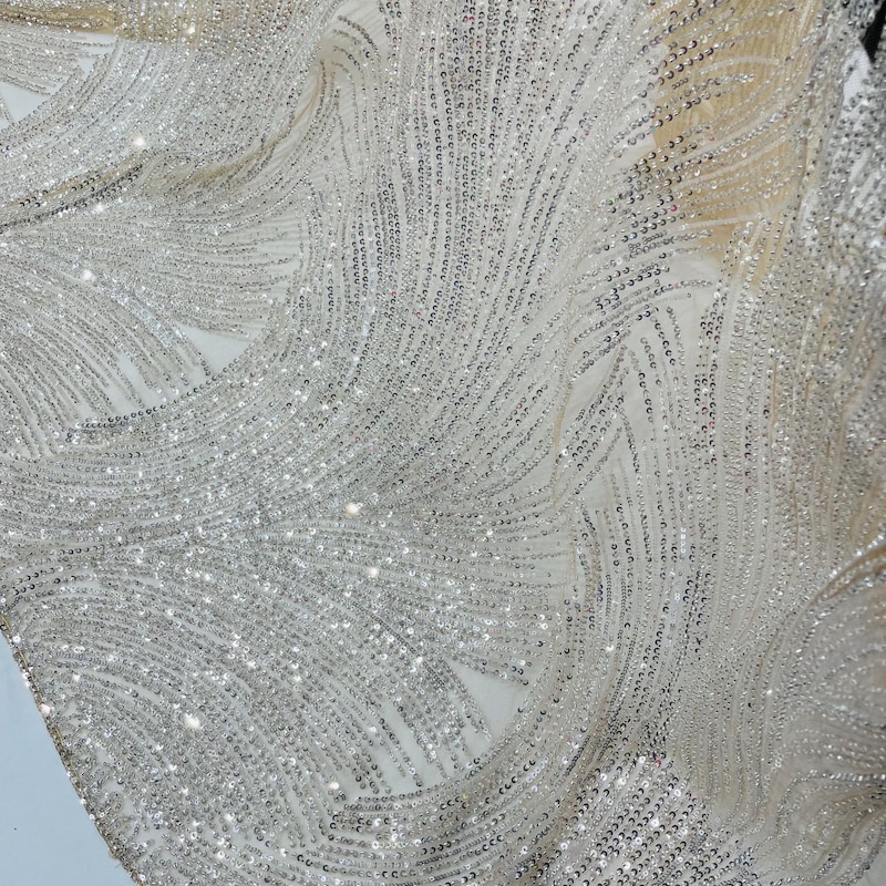 Nude Silver Sequin Dress - Etsy