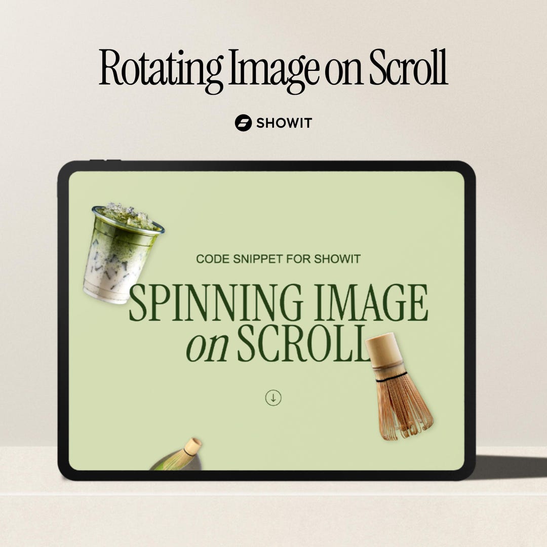 Showit Code Snippet, Rotating Image Scroll Effect for Showit, Showit ...
