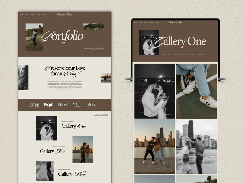 Squarespace Photographer Website Template, Wedding Photographer Website ...