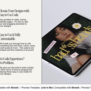 Showit Code Snippet, Bouncing Image Animation for Showit, Showit Add-on, Bouncing Image Code for ...