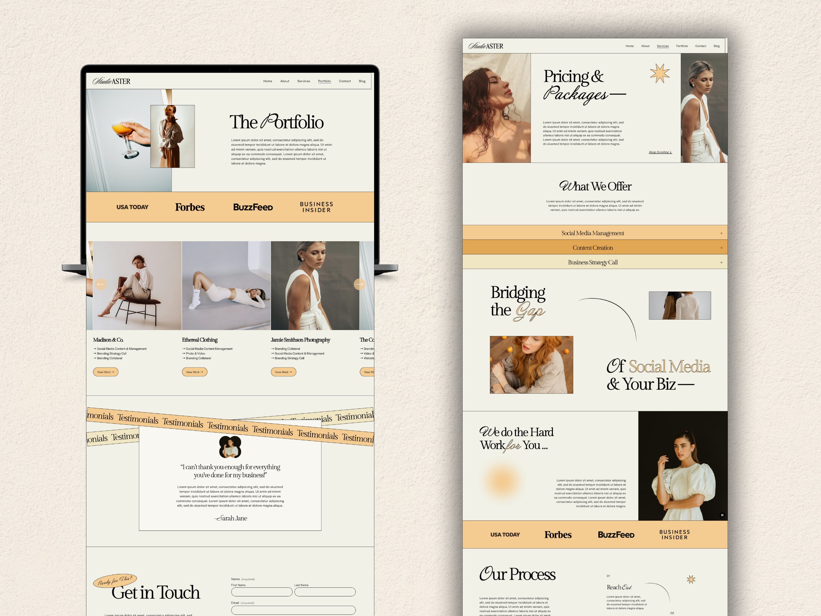 Marketing Agency Website, Squarespace Template, Virtual Assistant Site ...