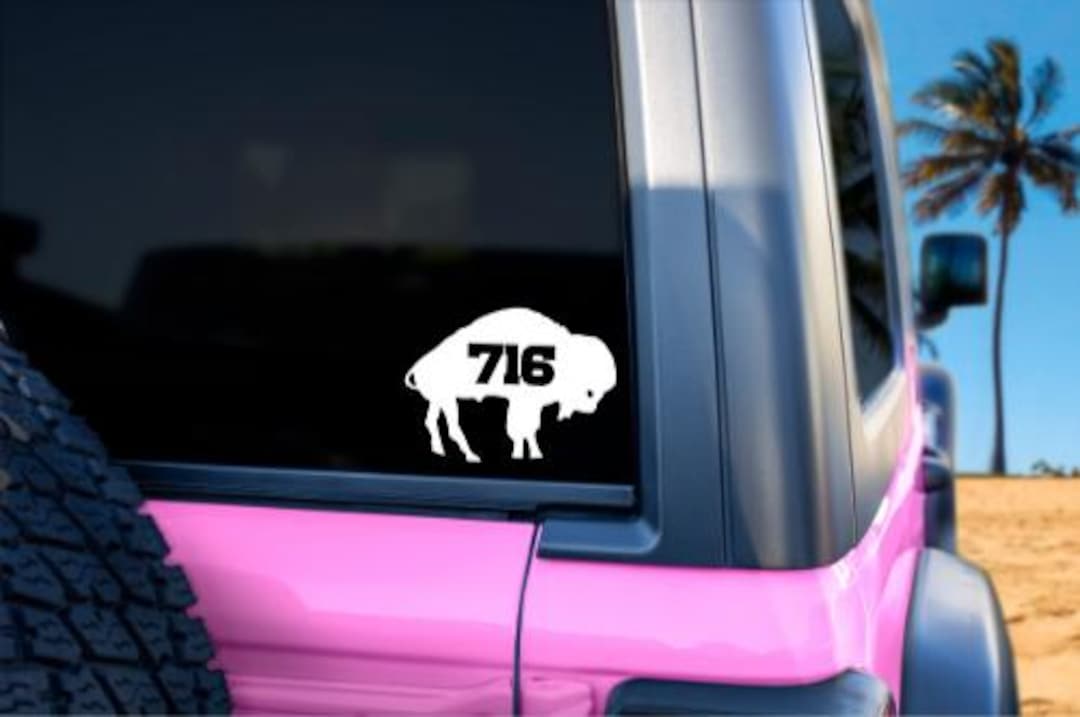 716 Bison Decal • Buffalo Sticker • 716 Strong Car Decal • Buffalo ...