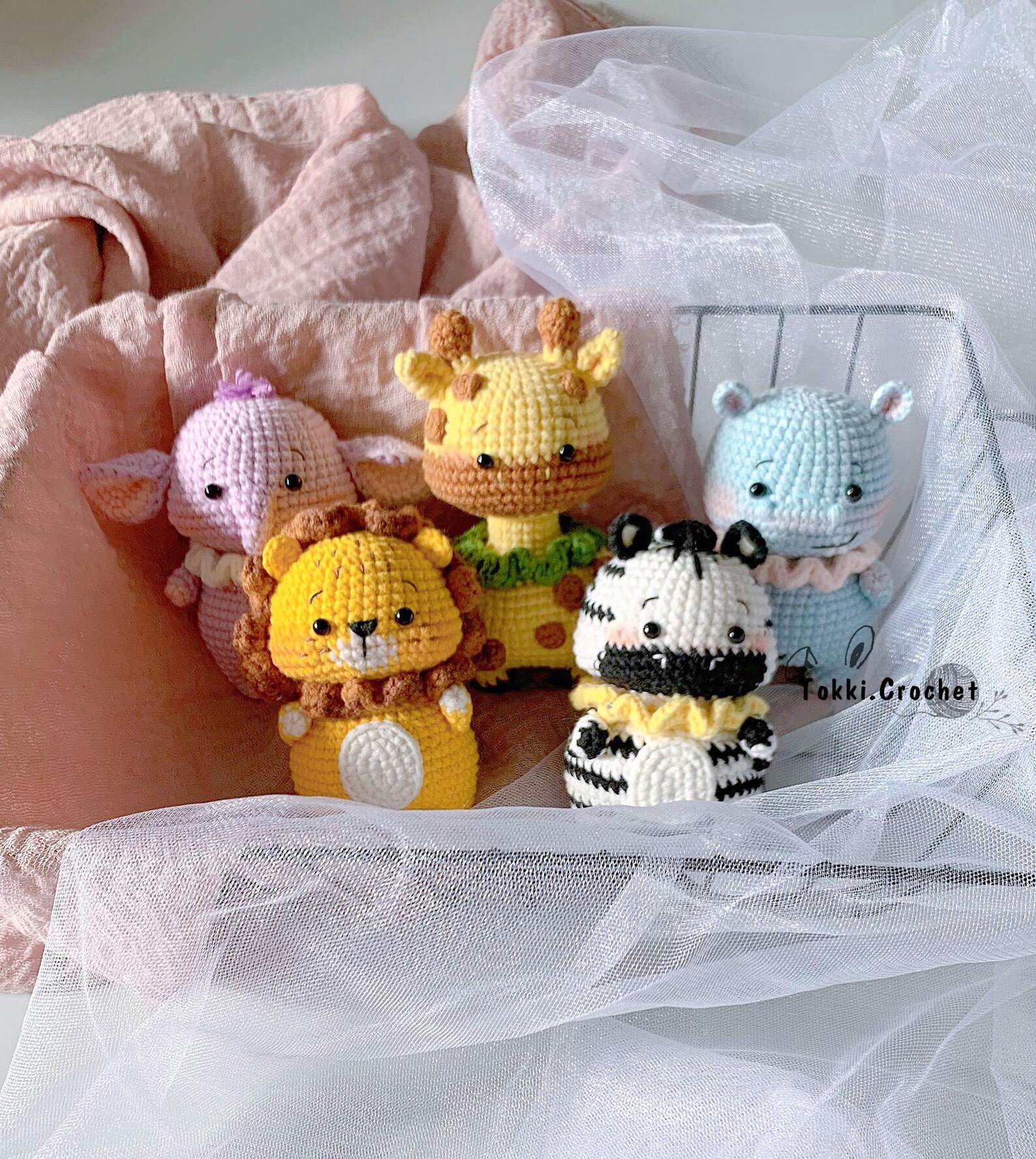 Crochet PATTERN Combo 5 in 1 Zoo Friends PDF / ENGLISH . - Etsy