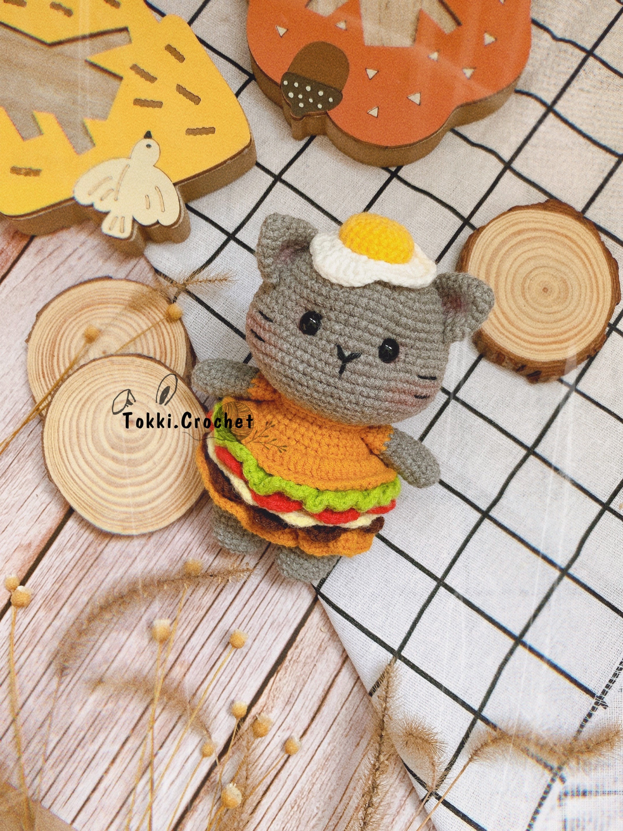 Crochet PATTERN the Burger Cat PDF / ENGLISH . Crochet - Etsy