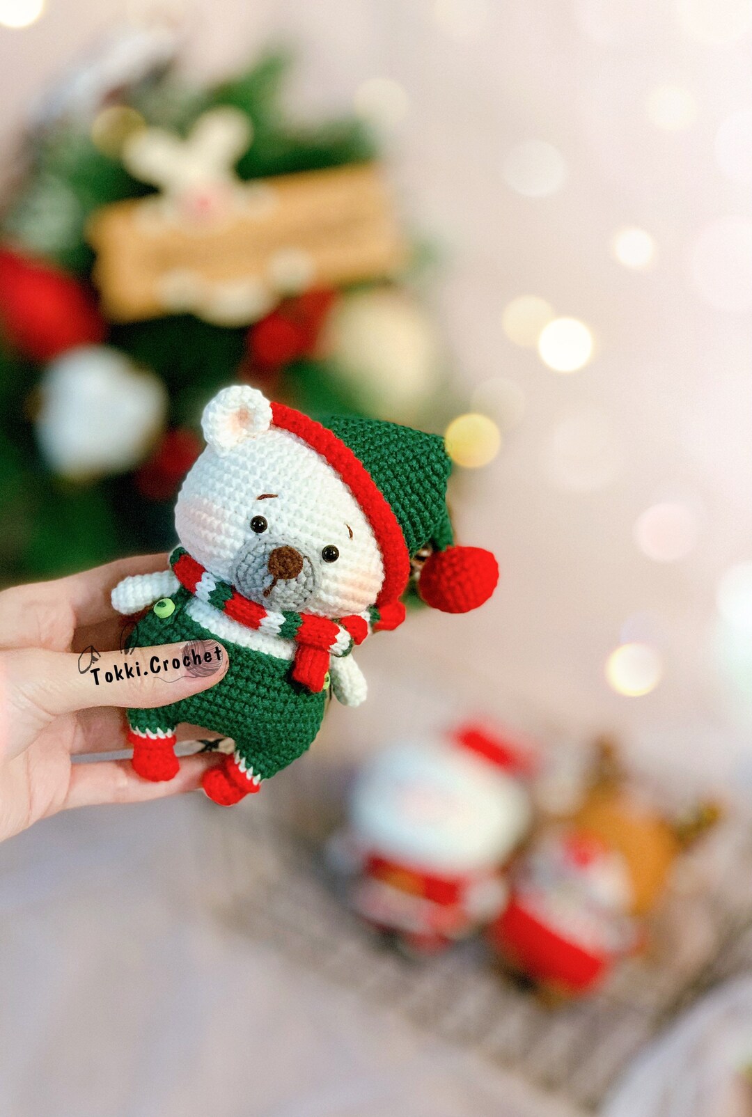 Crochet Pattern: Kuma the Polar Bear - Christmas Ornament (PDF/ENGLISH ...