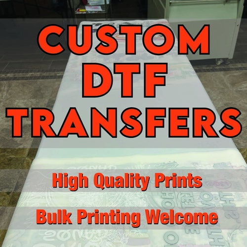 Custom DTF Transfer Ready for Press Direct to Film - Etsy
