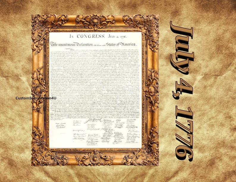 1776 Declaration of Independence Digital SVG and PNG - Etsy