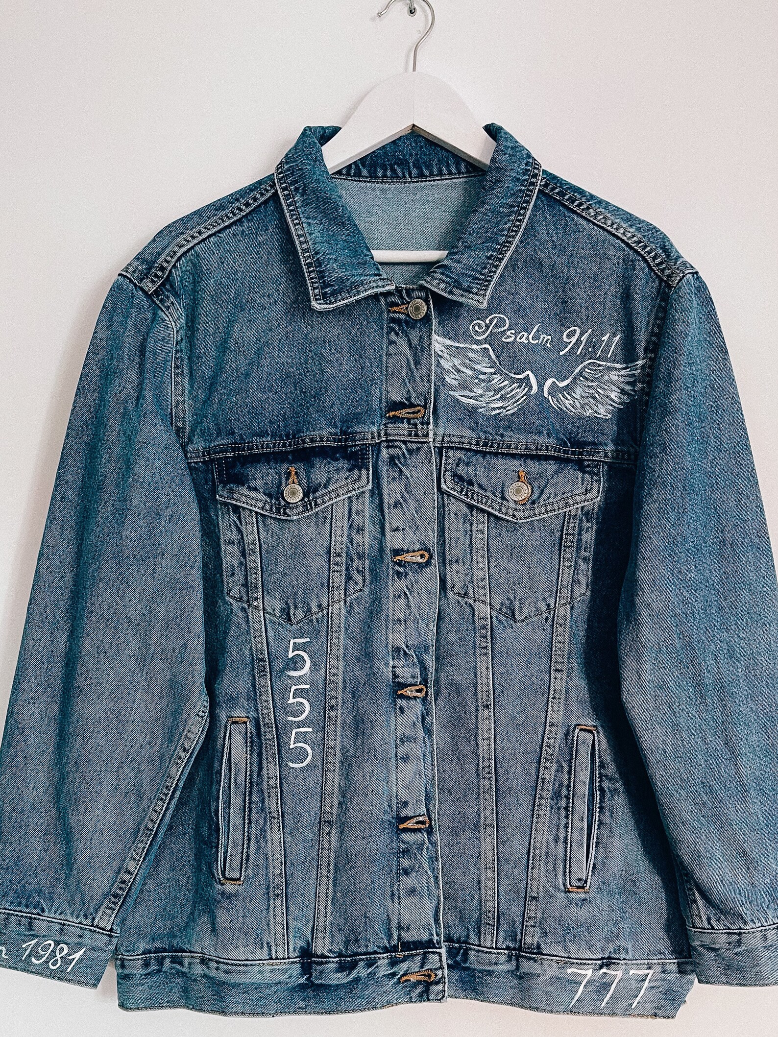 Jesus Portrait Art Painting Customized Denim Clothes - Etsy