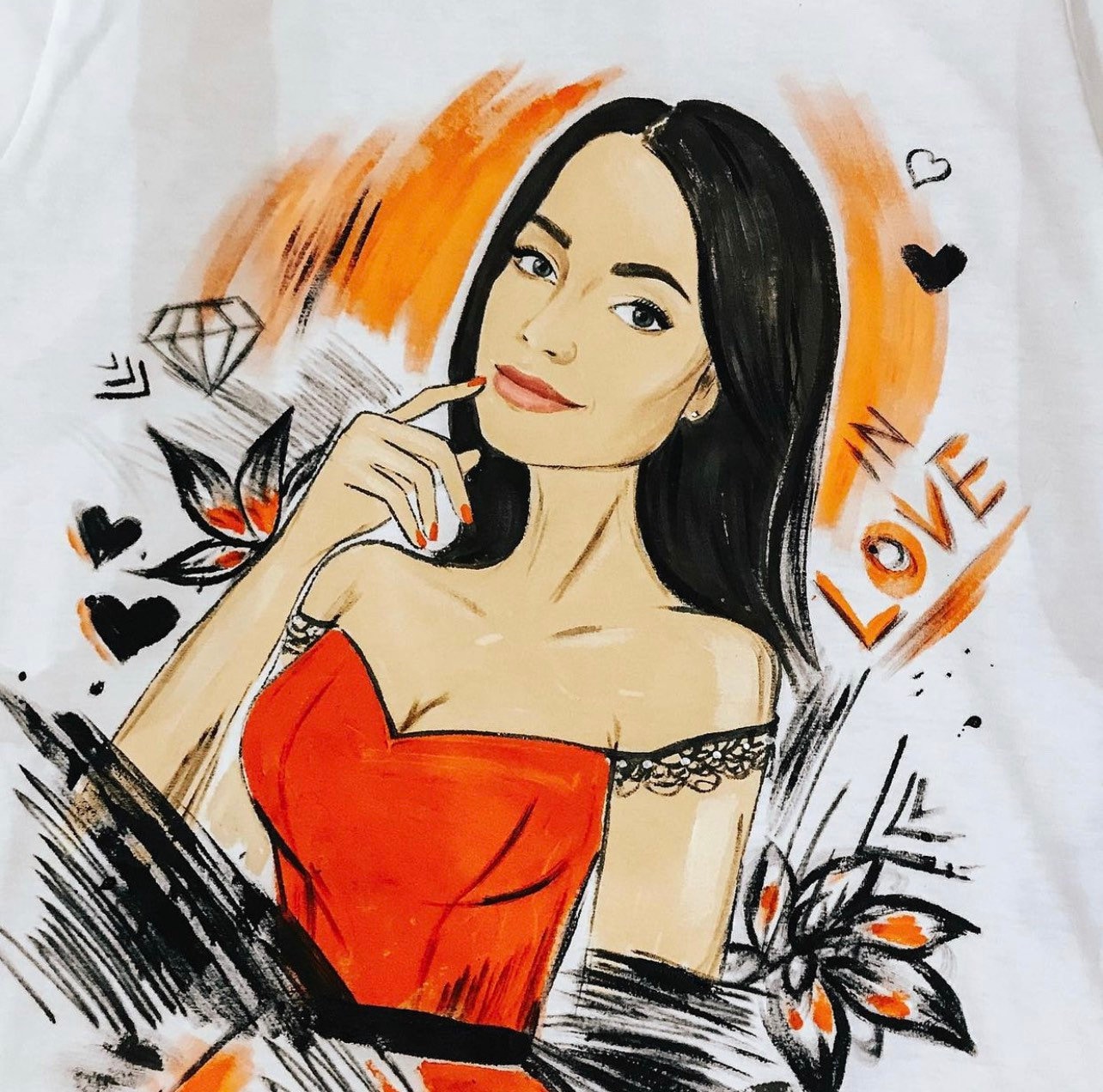 Portrait on Jacket Custom Clothes With Drawing Denim Jacket With ...