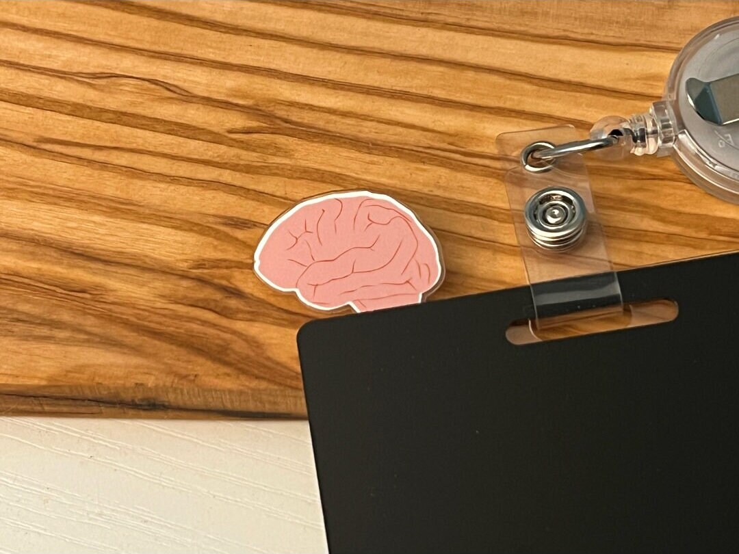 Brain Badge Buddy Topper ID Badge Accessories Radiology Gift Nurse Gift ...
