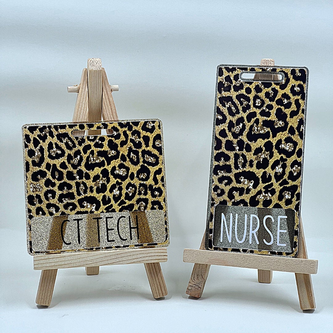 Custom Badge Buddy - Leopard Badge Buddy - Badge Buddy - Marker Parker ...