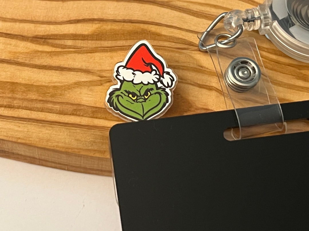 The Grinch Badge Buddy Topper - ID Badge Accessories - Radiology Gift ...