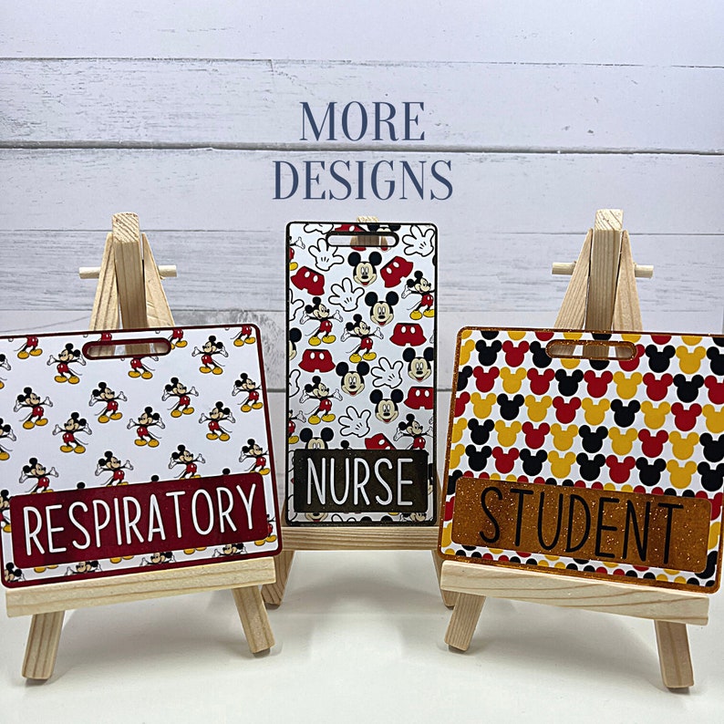 Custom Badge Buddy Mickey Mouse Badge Buddy Disney Badge | Etsy