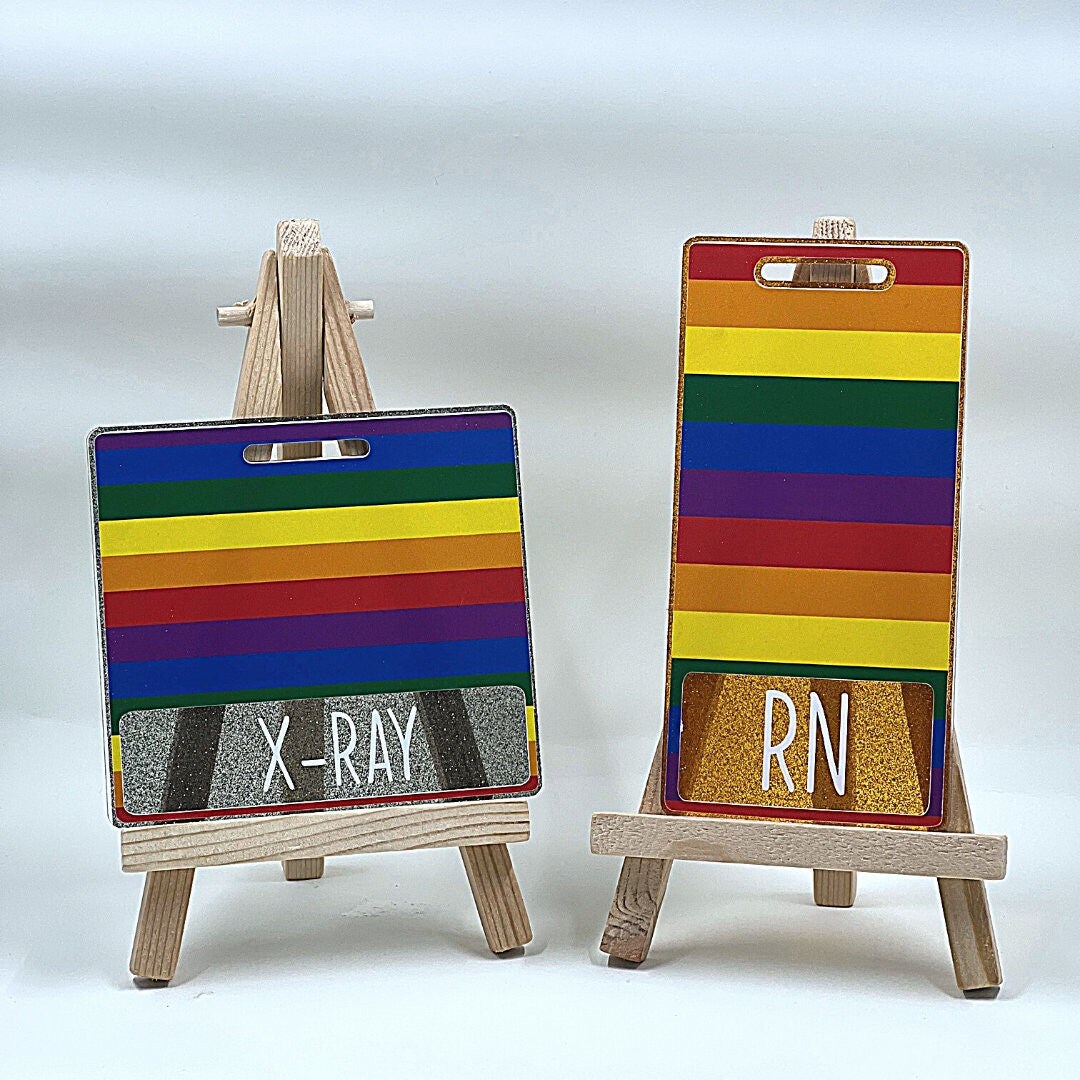 Custom Badge Buddy - Rainbow Badge Buddy - LGBTQ Badge Buddy - Marker ...