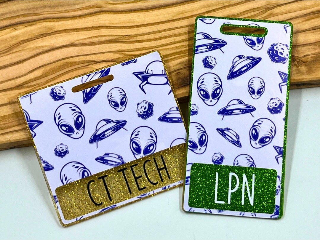Custom Badge Buddy - Alien Badge Buddy - Nurse Badge Buddy - Marker ...