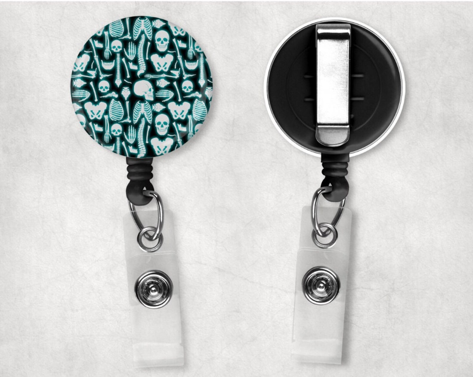 Custom Badge Buddy Skeleton Badge Buddy Xray Badge Buddy - Etsy