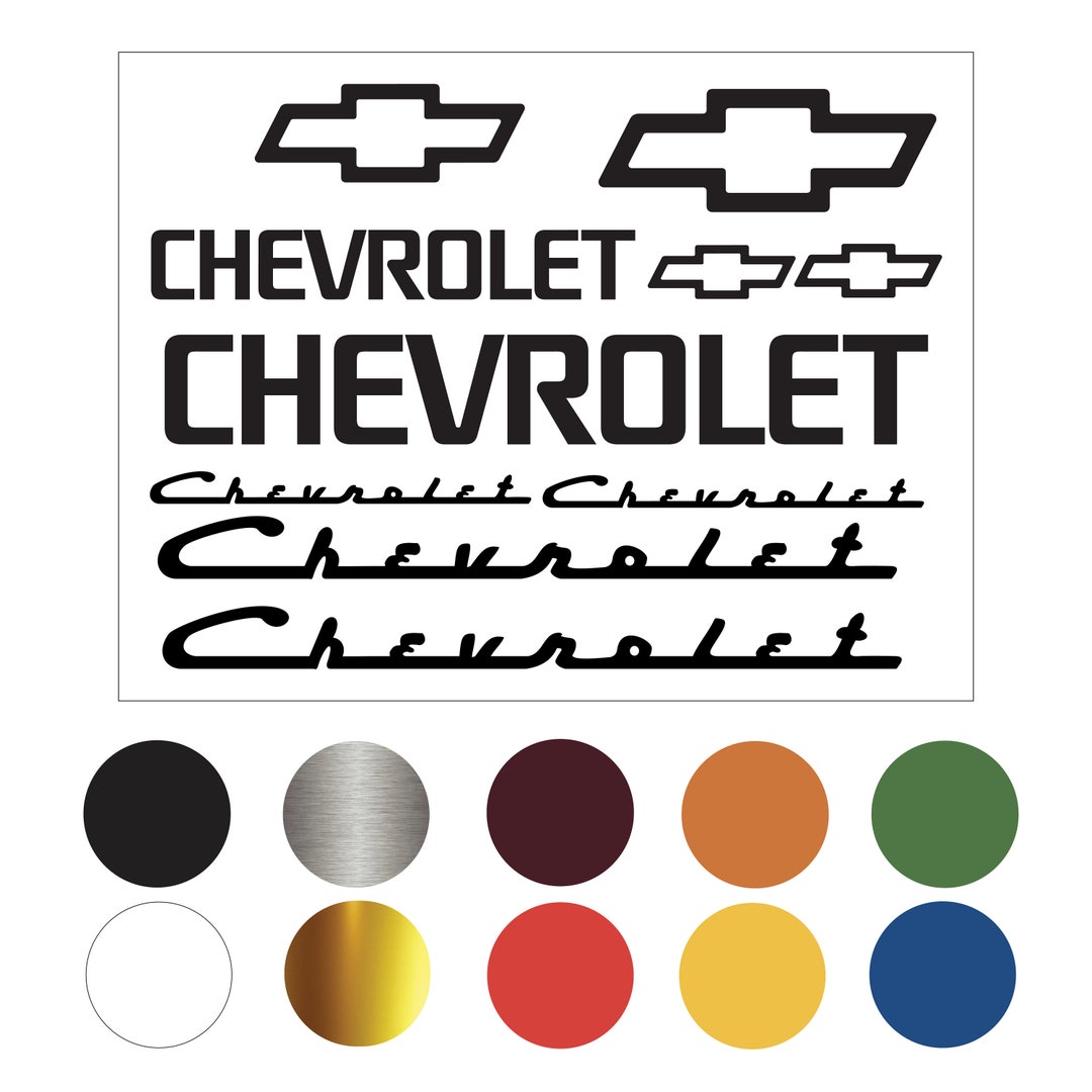 Chevrolet Vinyl Car Decal Sticker - Etsy